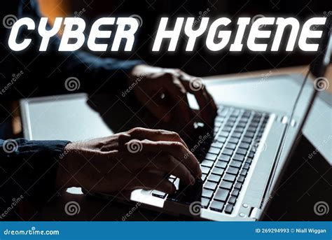 Conceptual Display Cyber Hygiene Concept Meaning Steps That Computer Users Take To Improve