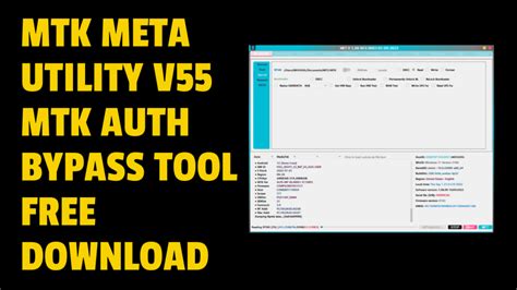 Mtk Meta Utility V Mtk Auth Bypass Tool Free Download