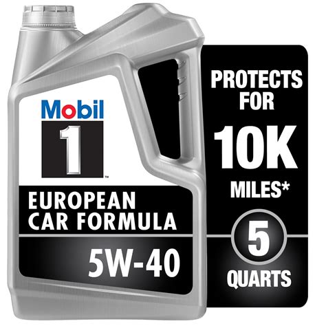 Mobil Fs European Car Formula Full Synthetic Motor Oil W Qt Walmart Com
