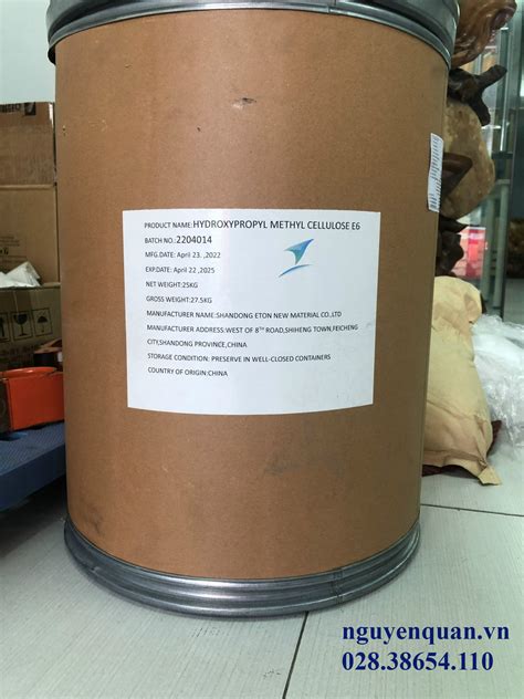 Hydroxypropyl Methylcellulosehpmc E6 Nguyen Quan Services Trading