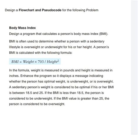 Solved Design A Flowchart And Pseudocode For The Following