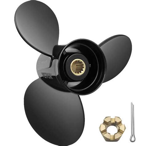 Vevor Outboard Propeller Replace For Oem 765183 3 Blades 13 14 X 17