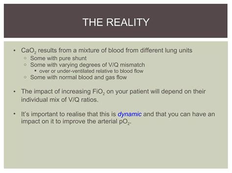 Pathophysiology Of Hypoxic Respiratory Failure Ppt