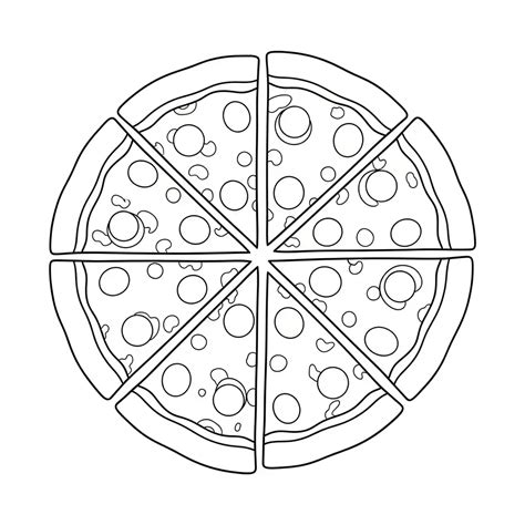 30 Pizza Para Colorear ¡hornea Arte Y Sabor En Cada Trazo