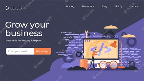 Premium Vector Programming Tiny Persons Vector Illustration Landing