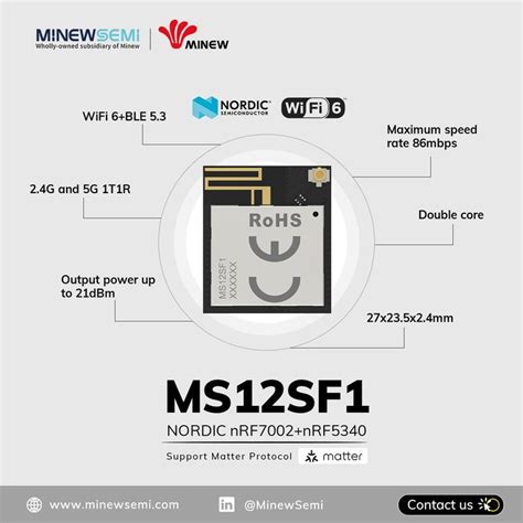 Introducing Nordic Nrf7002nrf5340 Wifi 6ble 53 Combo Module