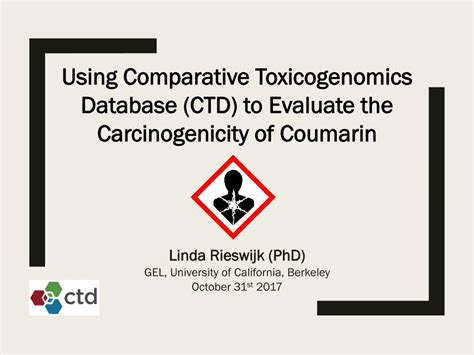 pdf using comparative toxicogenomics database ctd to · pdf file