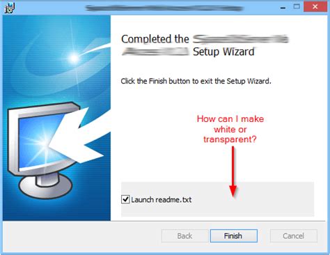 Windows Installer How Can I Make The Background Of An Checkbox