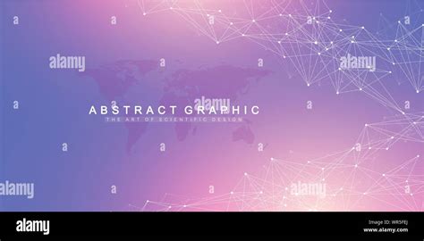 Big Data Visualization Geometric Abstract Background Visual Information Complexity Futuristic