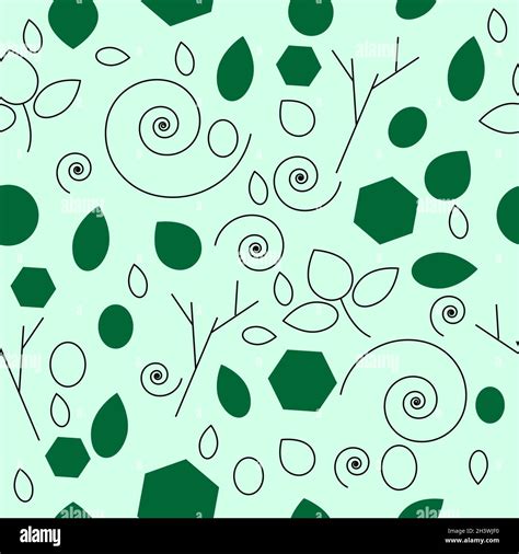 Seamless Colored Background Pattern Various Geometric Shapes Vector