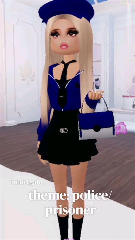 Theme Police Prisoner Pretttygabz In 2024 Dress To Impress Police Outfit Cop Outfit
