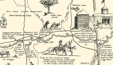 Map Of Frontier Montana A One Page History Dedicated To The Old Timers