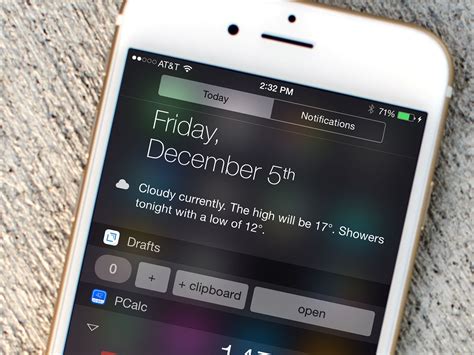 Drafts And Whats Happening With Ios 8 Widget Rejections Imore