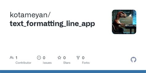 Github Kotameyan Text Formatting Line App