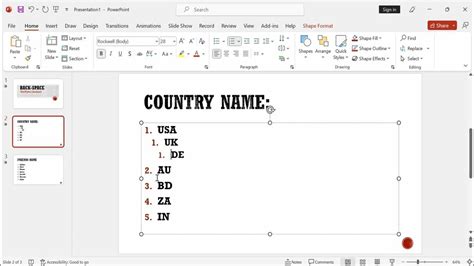how to make a multilevel numbered list in powerpoint youtube