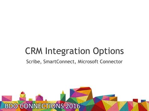 Crm Integration Optionsscribe Smartconnect Microsoft Connector What