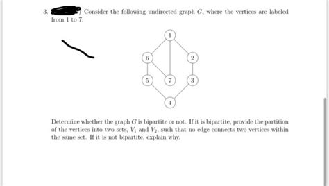 Solved Consider The Following Undirected Graph G Chegg