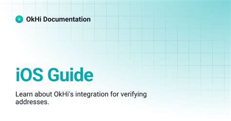 Ios Guide Okhi Documentation