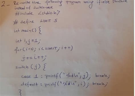 Solved Using If Else Structure 2 Re Write The Following