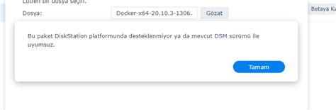 Not Install The Docker App In Ds418 R Synology