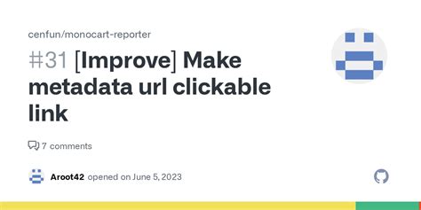 Improve Make Metadata Url Clickable Link · Issue 31 · Cenfunmonocart Reporter · Github
