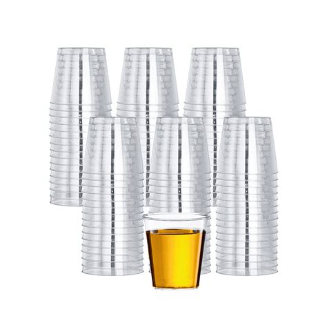 Green Direct 2 Oz Plastic Shot Glasses Pack Of 100 Clear Disposable