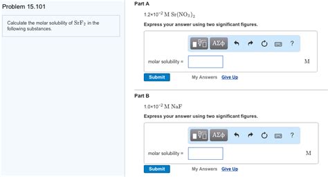 Solved Calculate The Molar Solubility Of Srf 2 In The