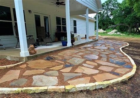 Flagstone Patio With Decomposed Granite Filler Patio Stones