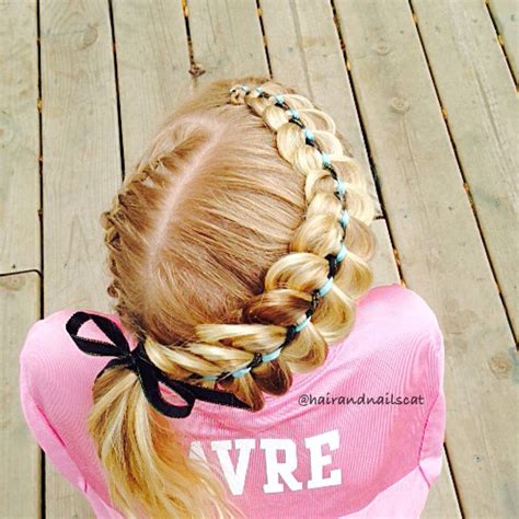 Five Strand Ribbon Braid With An Accent French Braid Ribbon Braids
