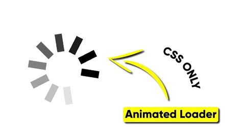 Animated Loader Using Html And Css Only Loading Animation Using Html