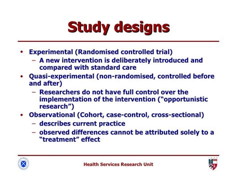 Randomised Controlled Trials