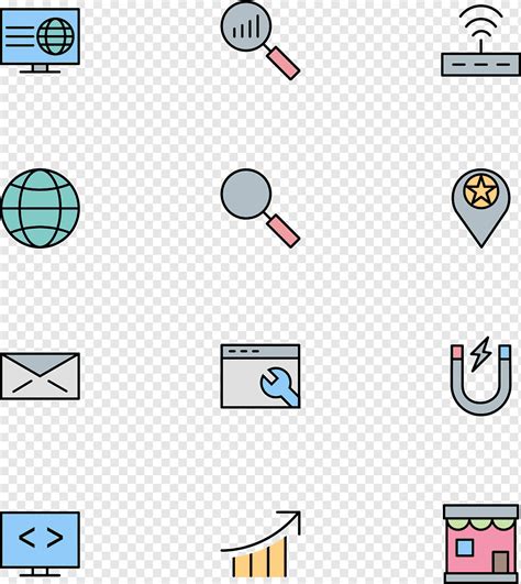 Set Of Seo Search Engine Optimization Icons Png Pngwing