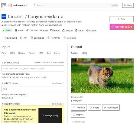 Where To Test Tencent S Hunyuan AI Video Model Rad Neurons