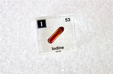 Iodine Element Cube Engineered Labs