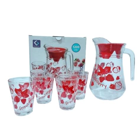 Jual Teko Set 5 In 1 Teko Kimglass Madison 1200ml Teko Summer