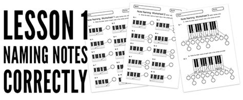 Note Naming Worksheets