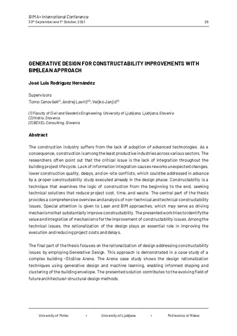 pdf generative design for constructability improvements with bim lean