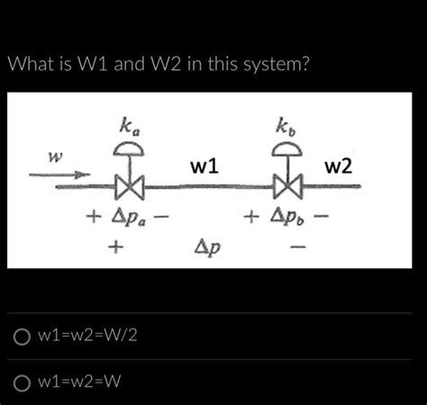 Solved What Is W1 And W2 In This System W1w2w2