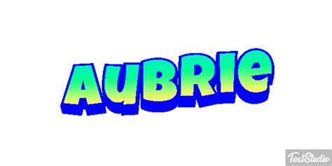 Aubrie Name Animated  Logo Designs