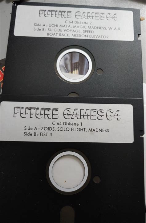 Future Games 64 1990 Commodore C64 2 Disketten Classic 8 Bit