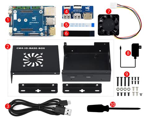 CM4 IO BASE BOX A USB HDMI Adapter For Raspberry Pi Compute Module 4 WS 20271