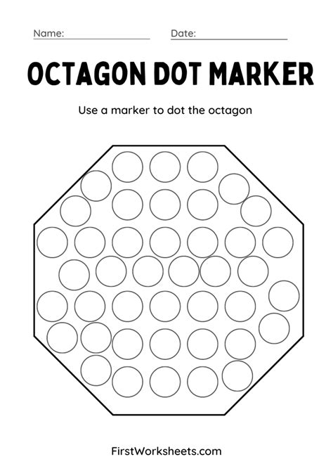 Dot Marker Worksheets Firstworksheets