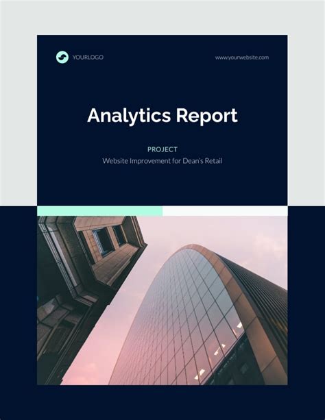 Ecommerce Website Analytics Report Template Visme