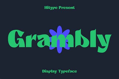 Grambly Display Typeface Hitype Elevate Design
