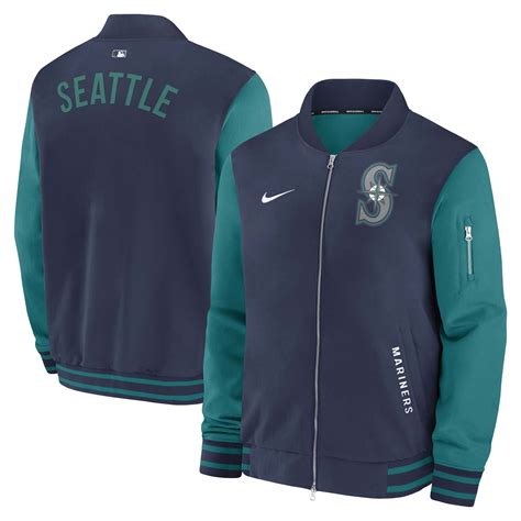 Mens Seattle Mariners Nike Navyteal Authentic Collection Dugout