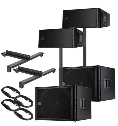 Hdl 20 A Dual 10 Inch Active Two Way Line Array Speakers Professional Audio Passive Powered