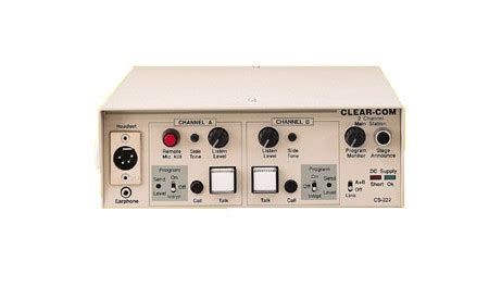 Clear Com CS Wired Intercom Master Station Rentals TC Furlong Professional Audio