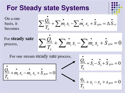 Ppt Entropy Balance For Open Systems Powerpoint Presentation Free
