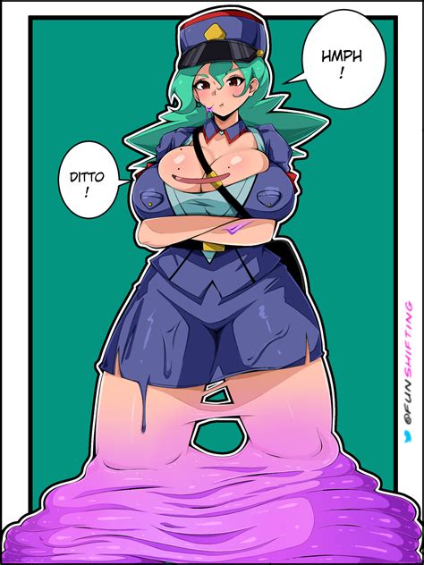 Rule 34 Arms Crossed Big Breasts Big Thighs Ditto Ditto Pokémon