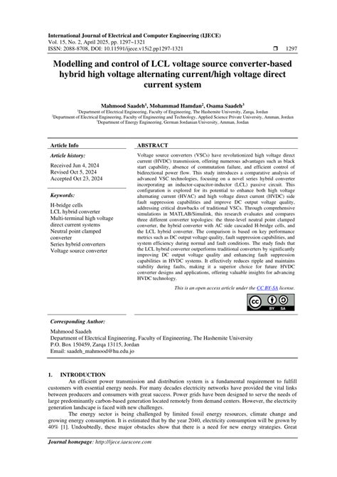 Pdf Modelling And Control Of Lcl Voltage Source Converter Based